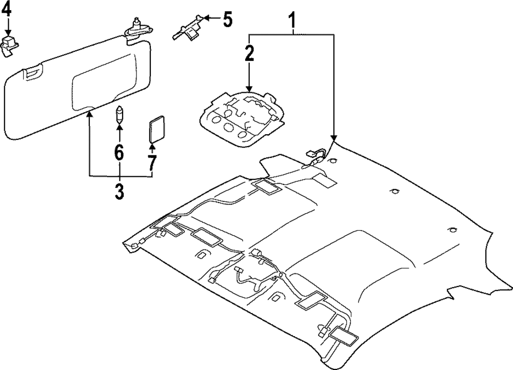 2022-2025 Toyota GR86 Sun-Visor SU003-09686 | Toyota Parts Center