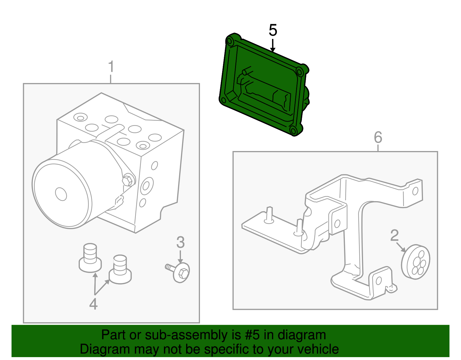 2009-2010 GM Electronic Brake Control Module Assembly 20910214 | Chevy ...