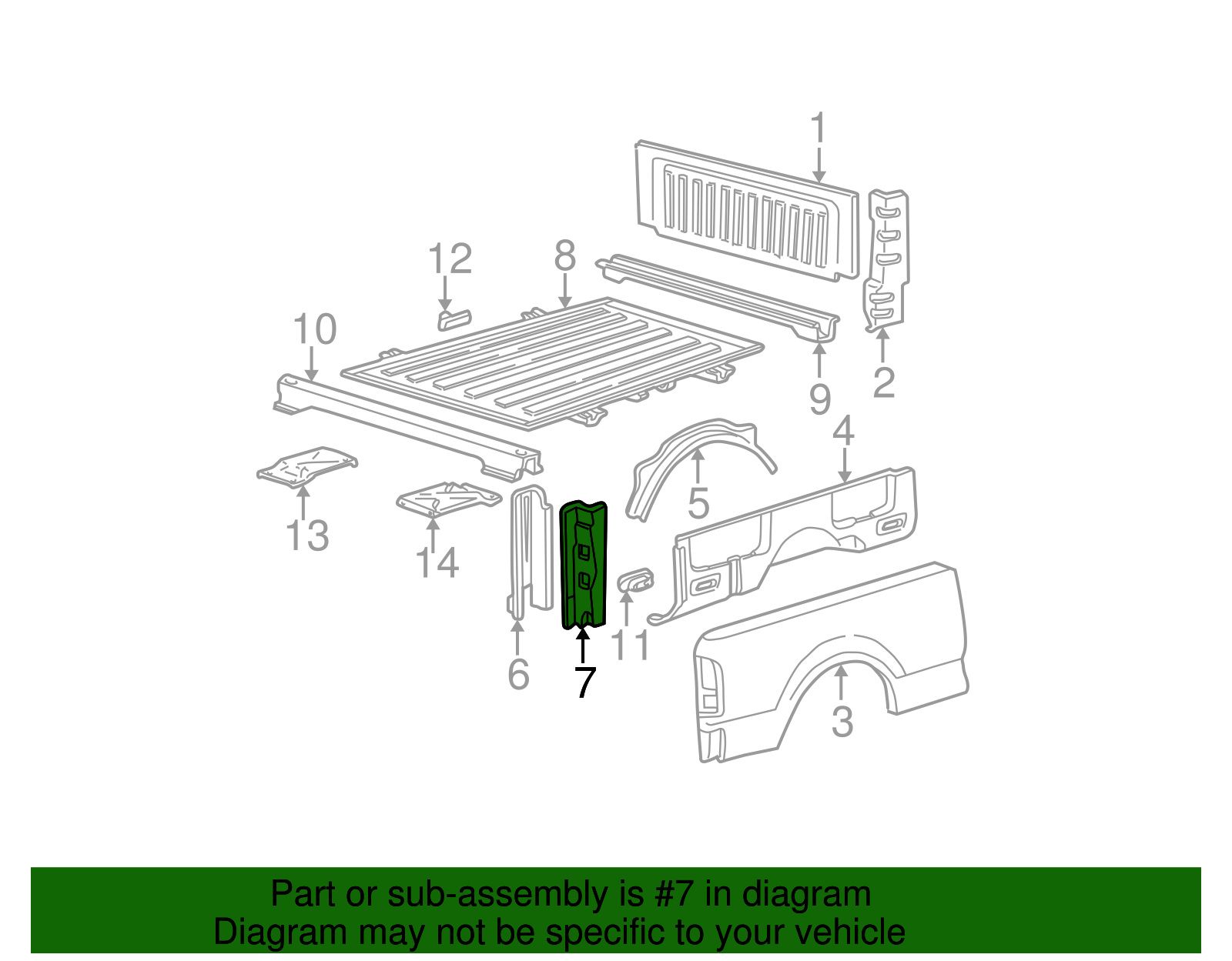 1997-2004 Ford Reinforcement 5L3Z-9941059-AA | Ford OEM Parts Outlet