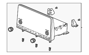 8A500-T20-A54 - 2023-2024 Honda Civic - Radio Chassis | Genuine Honda Parts