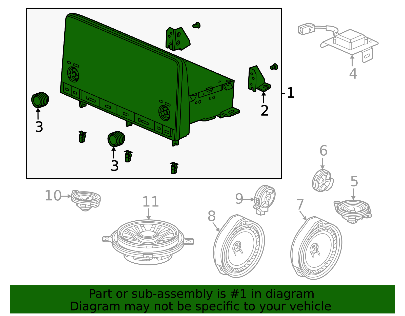8A500-T20-A54 - 2023-2024 Honda Civic - Radio Chassis | Genuine Honda Parts