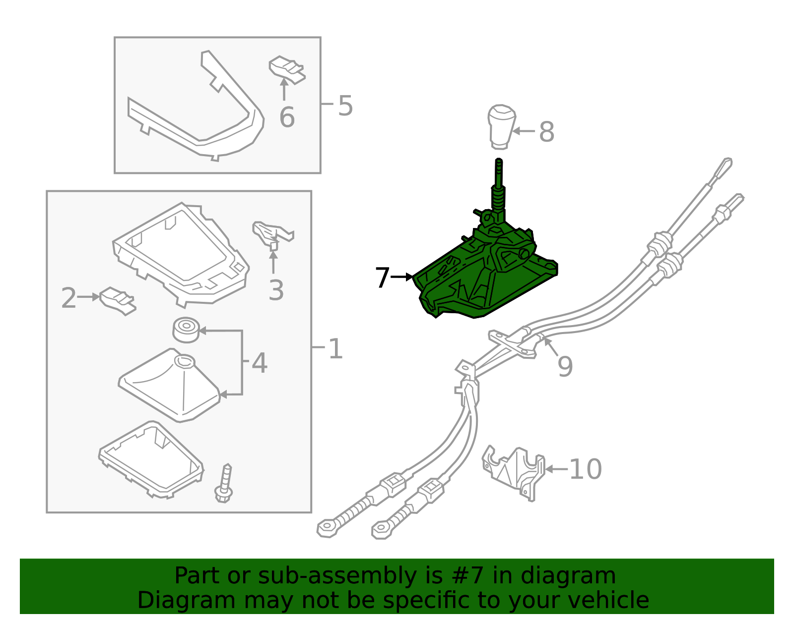 2017-2020 Toyota Gear Shift Assembly 33530-WB003 | Toyota Parts Center