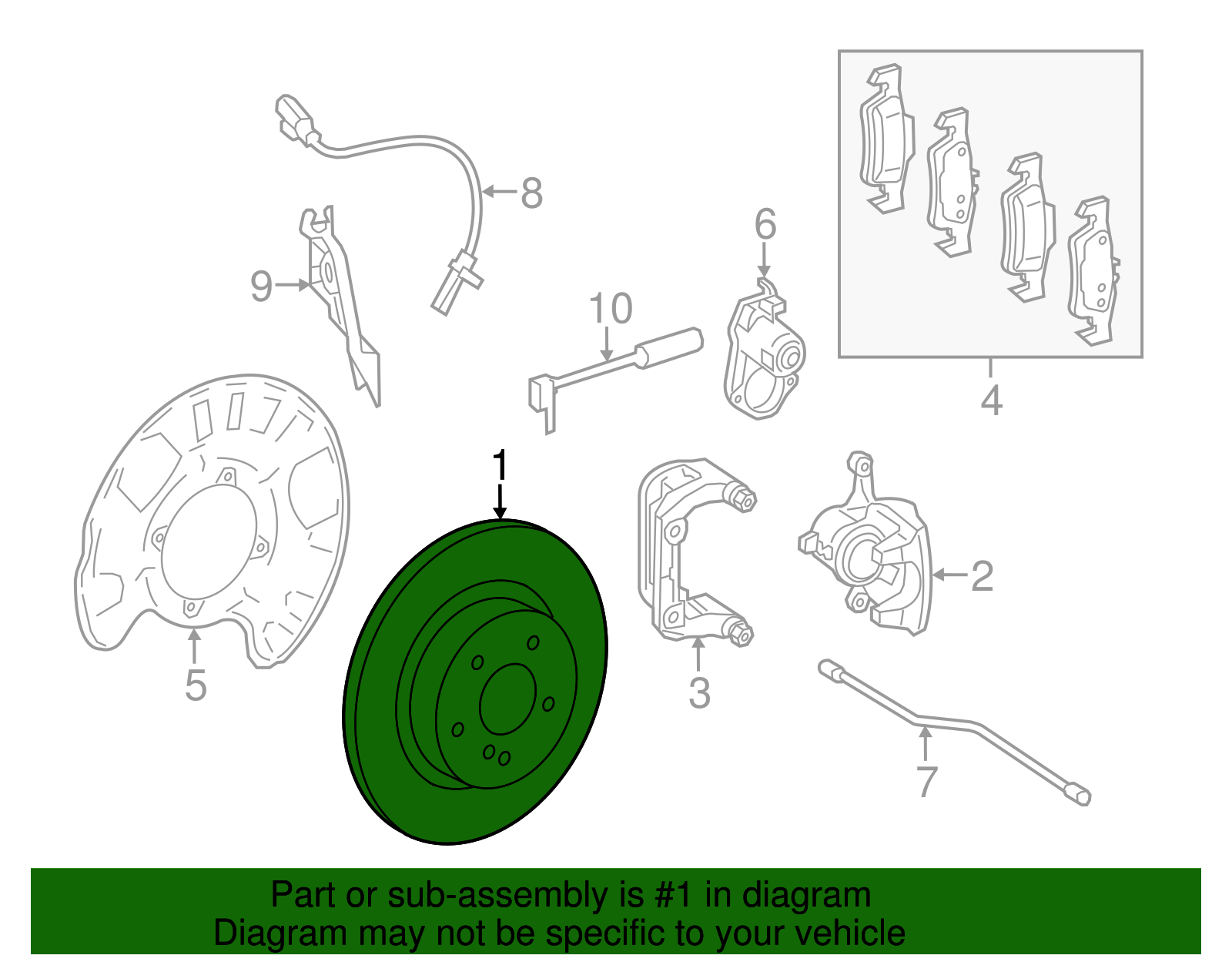 166-423-05-12 - Rotor 2012-2019 Mercedes-Benz | Mercedes-Benz Premier Parts