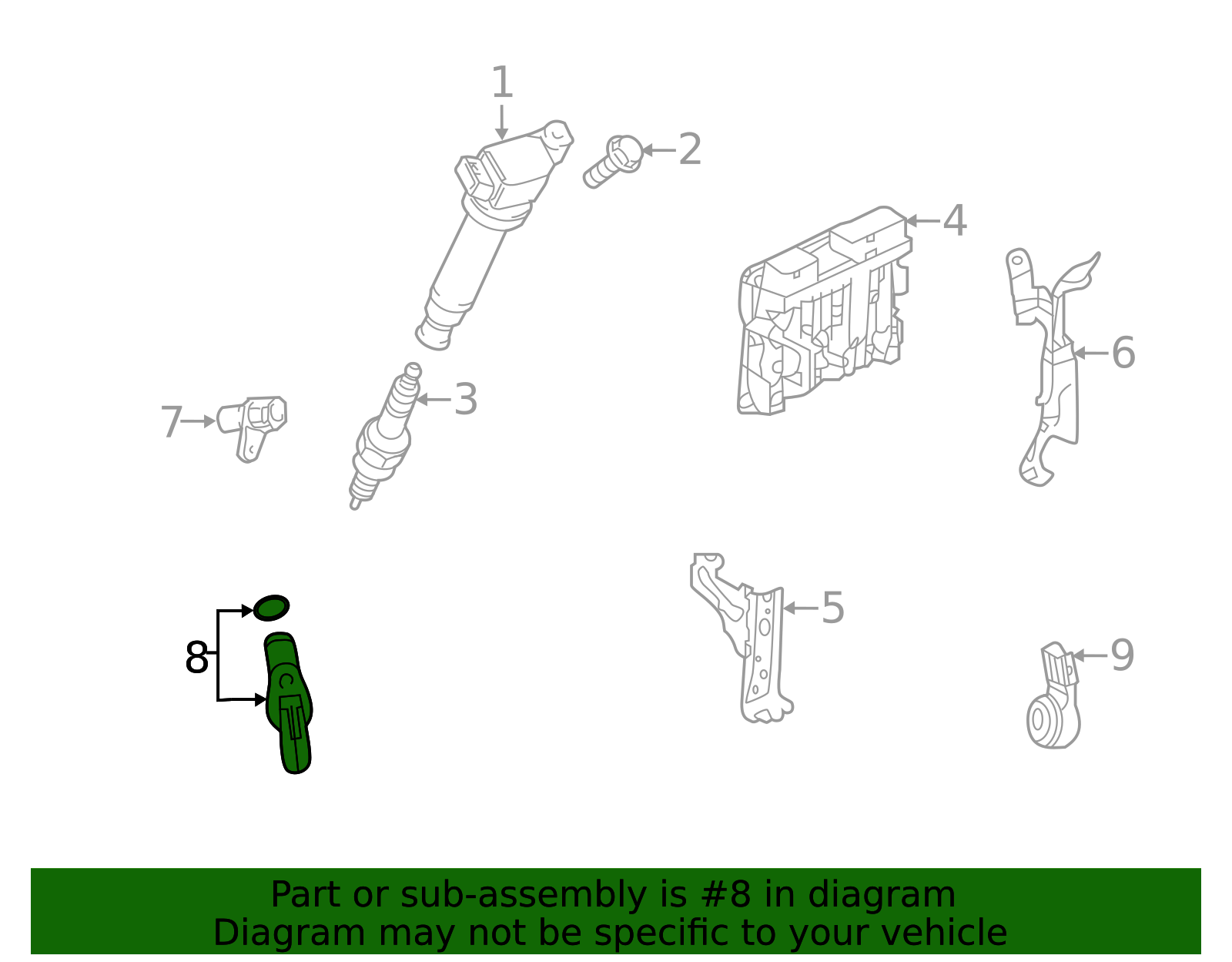 90919-05100 - 2017-2022 Toyota Highlander - Crankshaft Sensor | Toyota ...