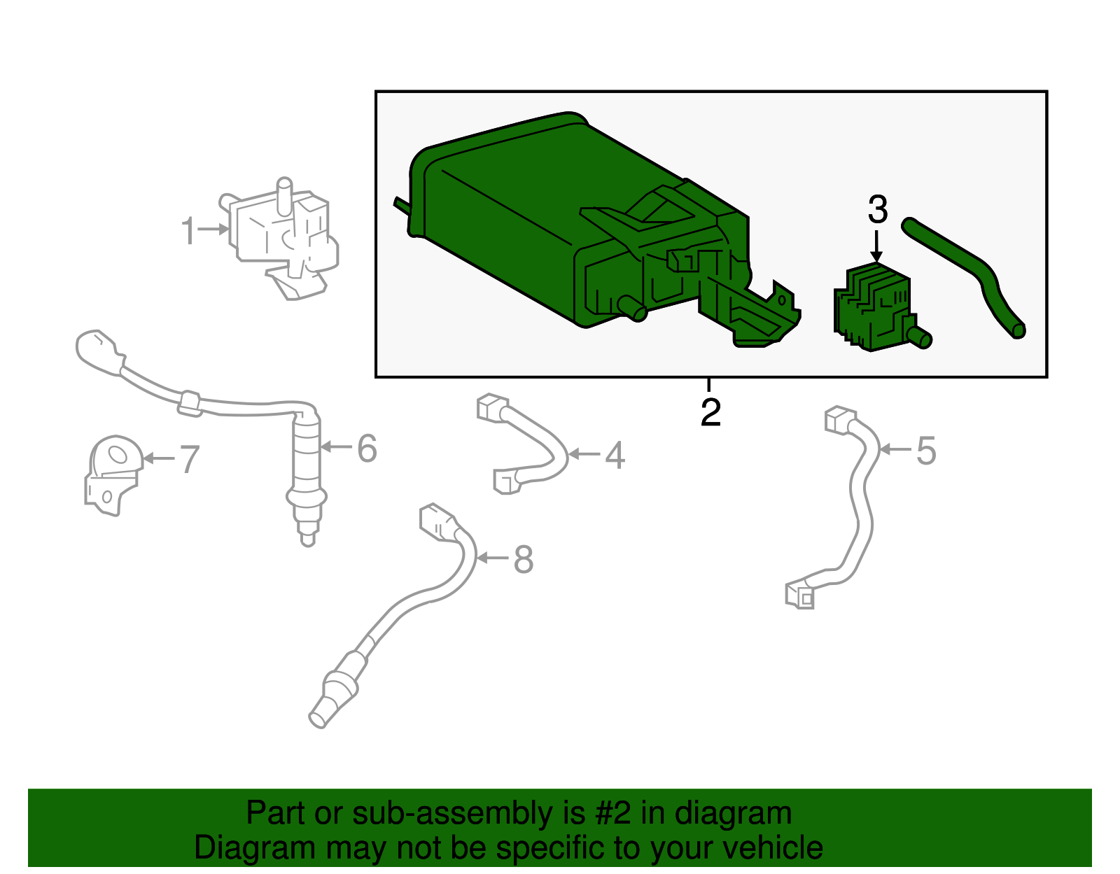 2016-2018 Toyota Tacoma Vapor Canister 77740-04040 | OEM Parts Online
