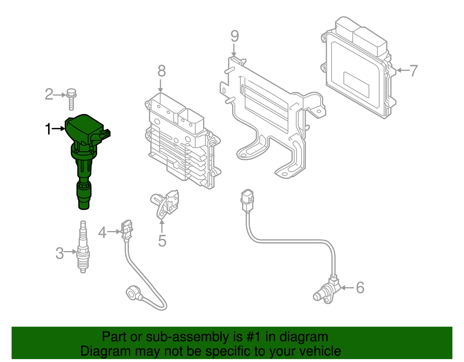 2017-2025 Hyundai Ignition Coil 27301-03HA0 | OEM Parts Online
