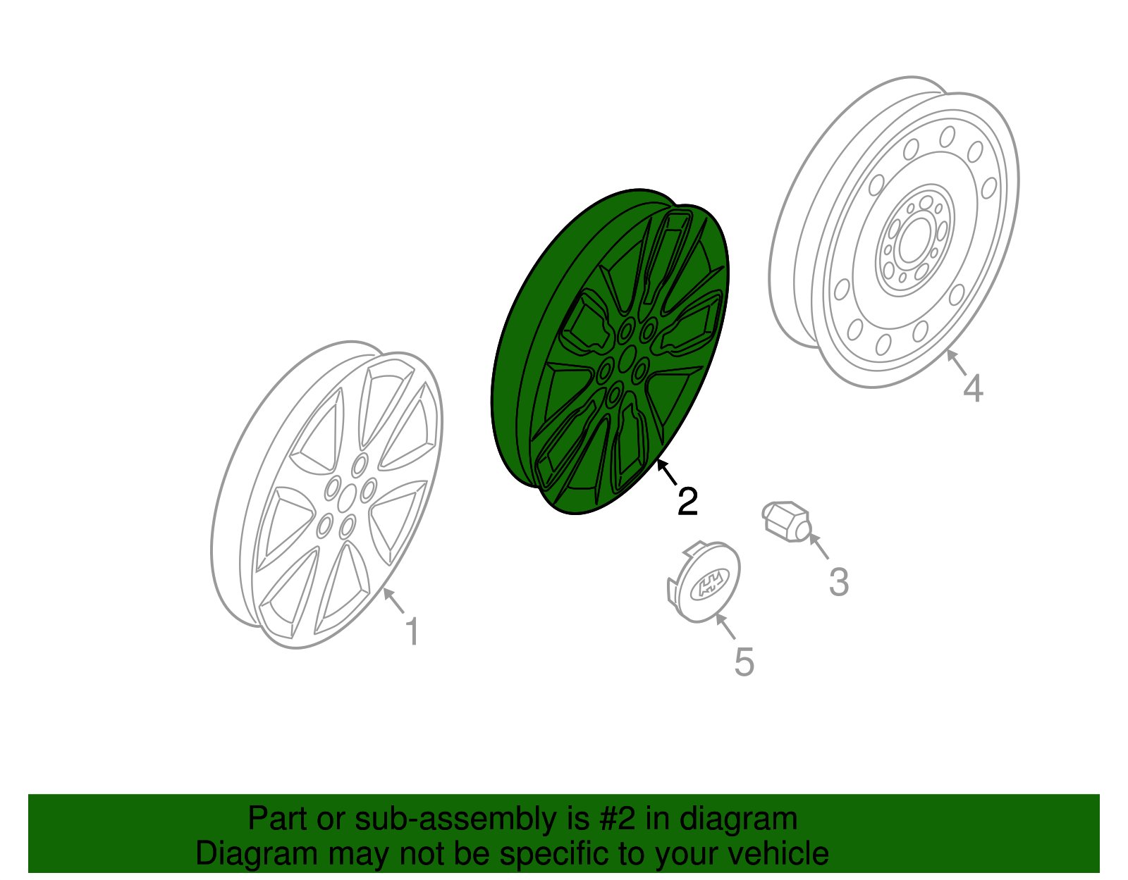 2011-2013 Kia Sorento Wheel, Alloy 52910-2P185 | OEM Parts Online
