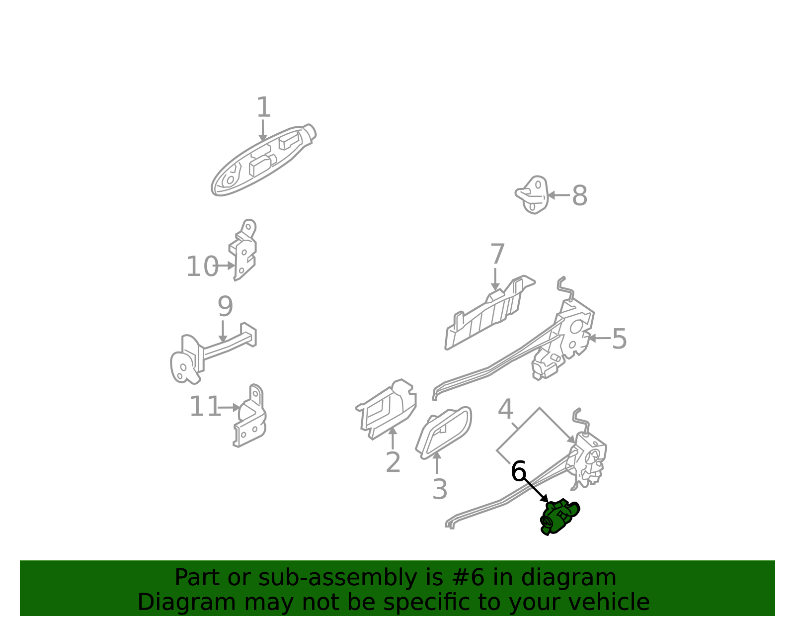 2006-2011 Hyundai Accent Lock Actuator 95746-1G020 | OEM Parts Online