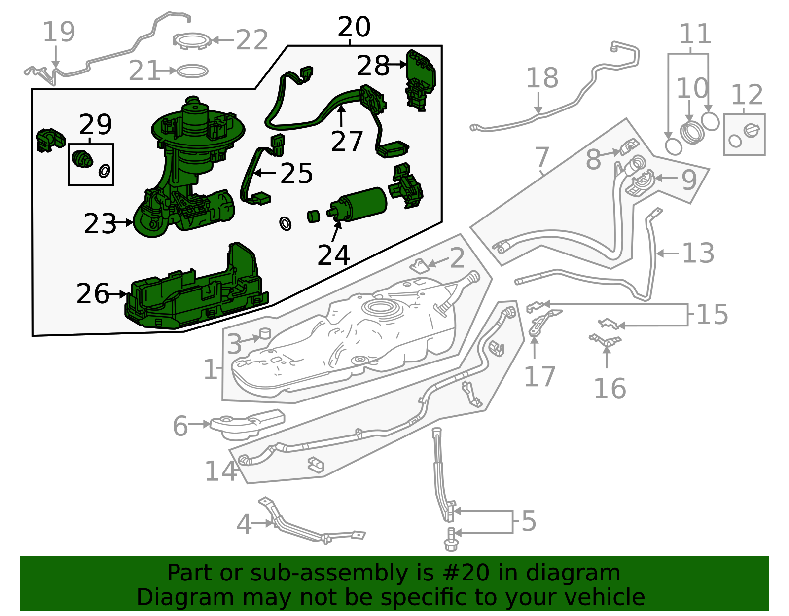 2023-2024 Toyota Highlander Fuel Pump Assembly 77020-0E260 | Toyota ...