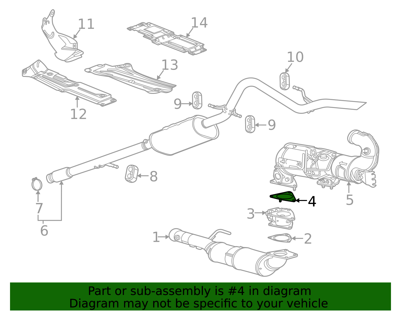 2020-2025 GM Exhaust Gas Recirculation (EGR) Valve Inlet Gasket ...