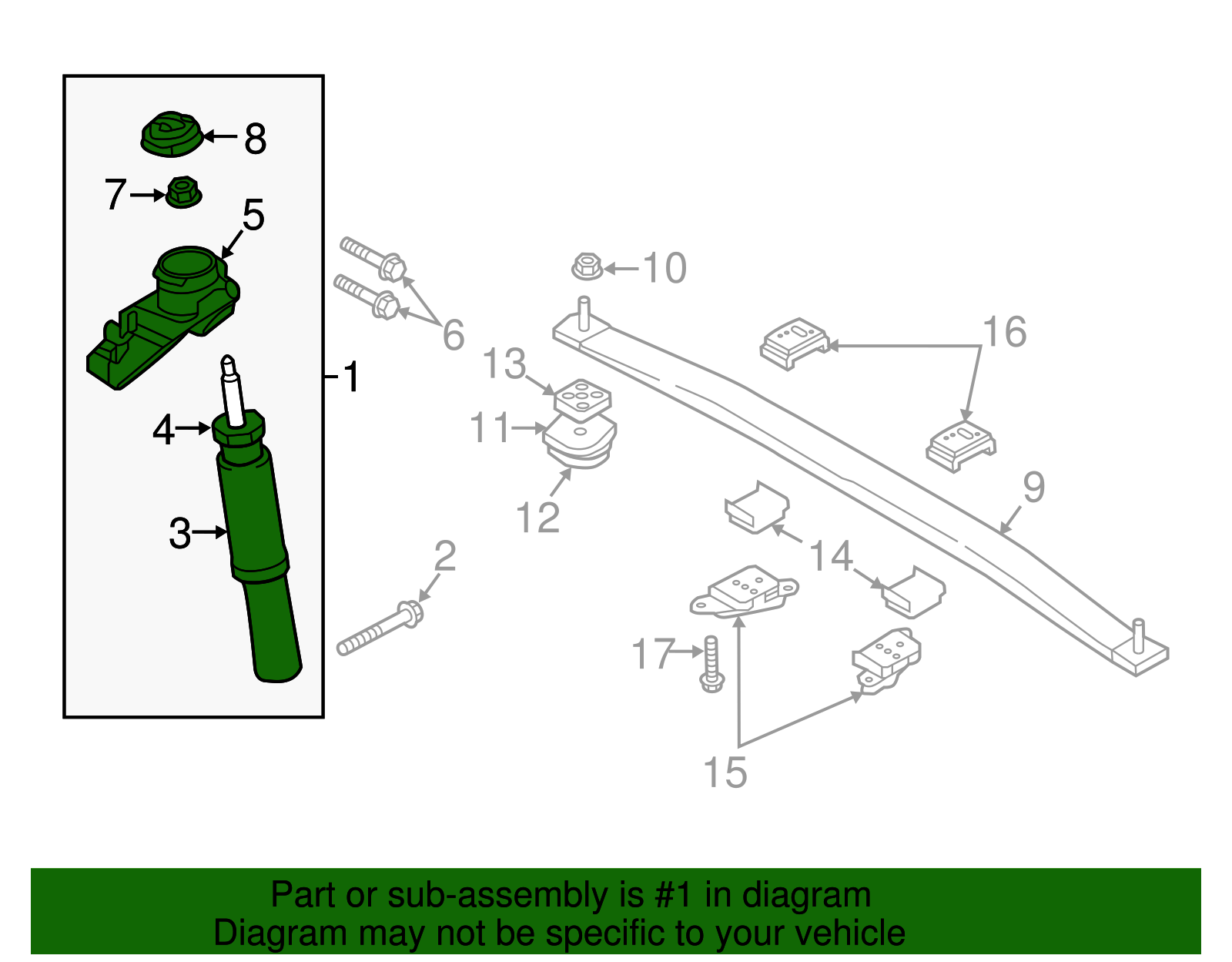2016-2019 Volvo XC90 Shock Absorber 32346076 | Genuine Volvo ...