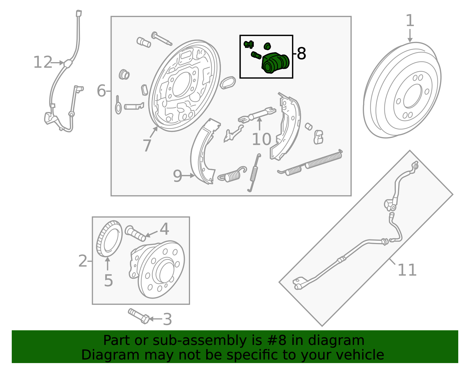 2013-2017 Hyundai Accent Wheel Cylinder 58330-1R000 | MotorMotor