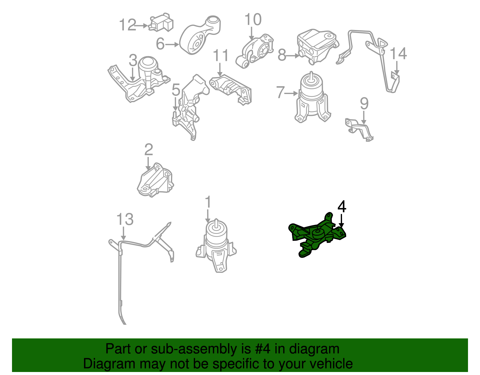 2009-2018 Nissan Side Mount 11220-1AA0A | OEM Parts Online
