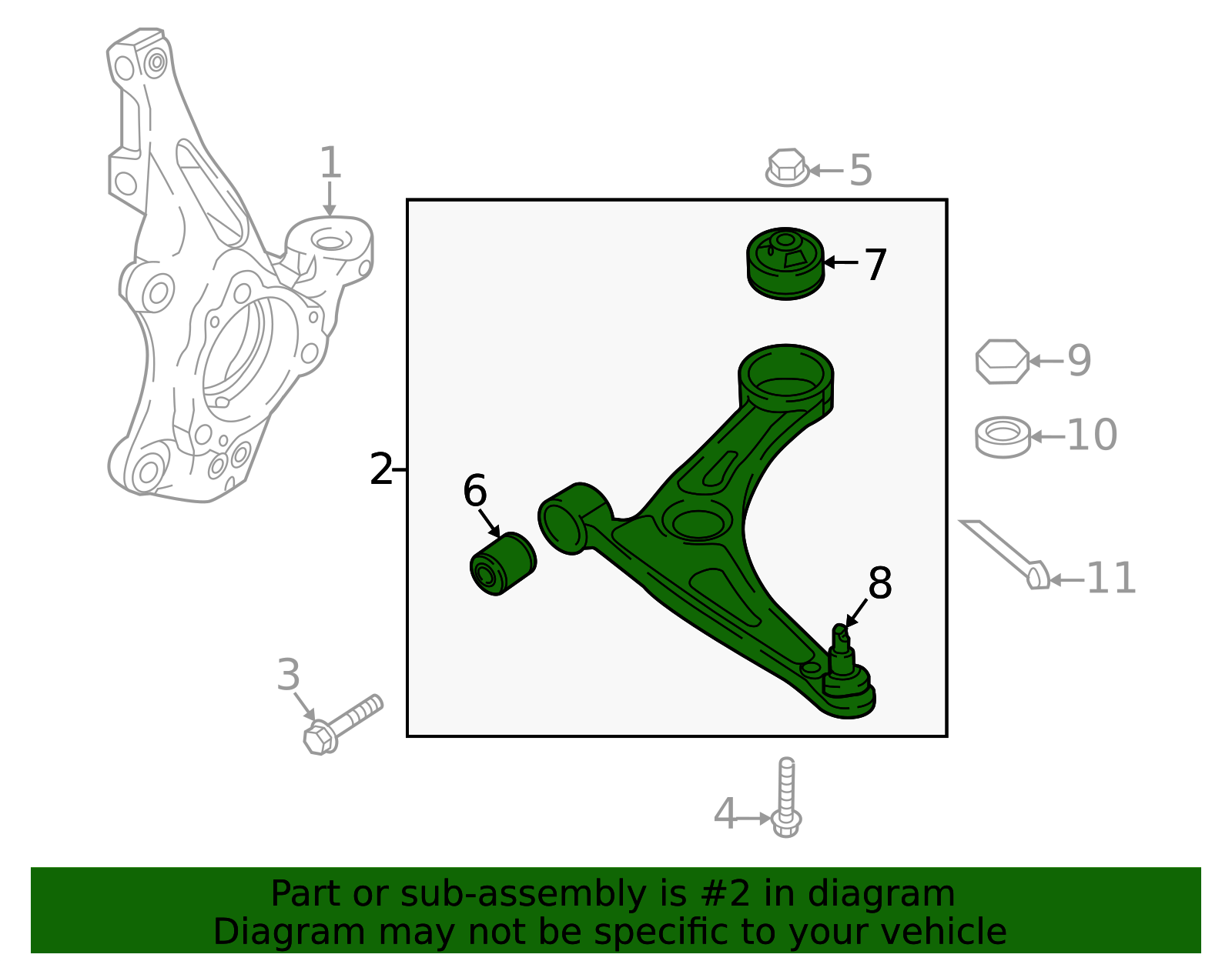2023-2025 Kia | Lower Control Arm | 54501-AT000 | Kia Auto Parts