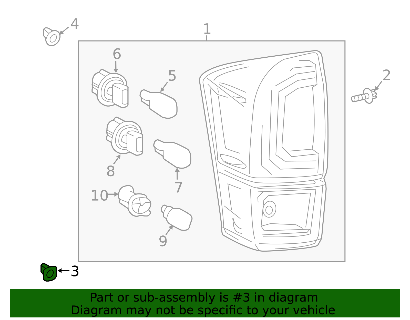 Genuine Official Toyota Tail Lamp Assembly Clip part# 76817-0E010 for ...