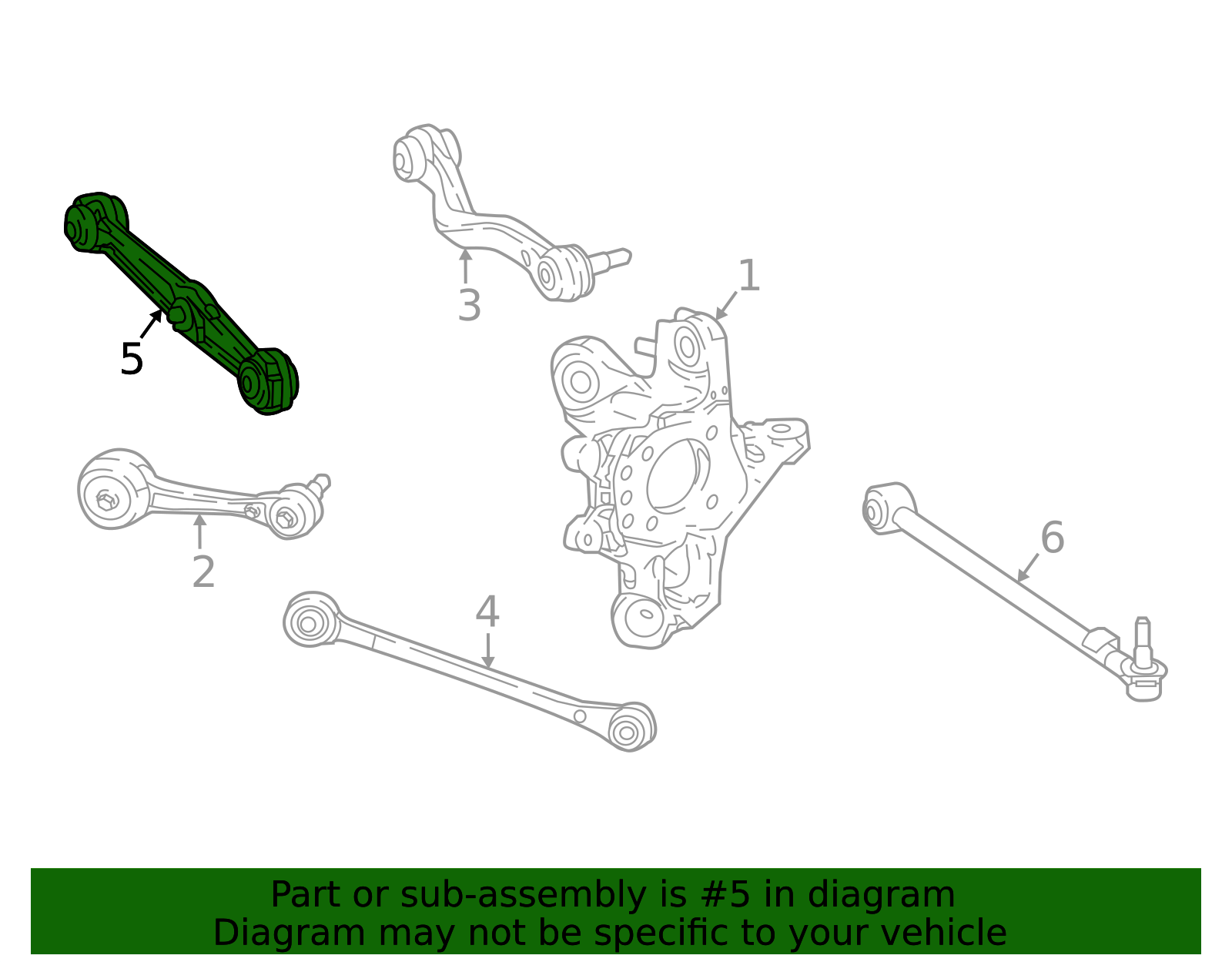 2021-2025 Toyota Mirai Rear Lower Control Arm 48730-11010 | Toyota ...
