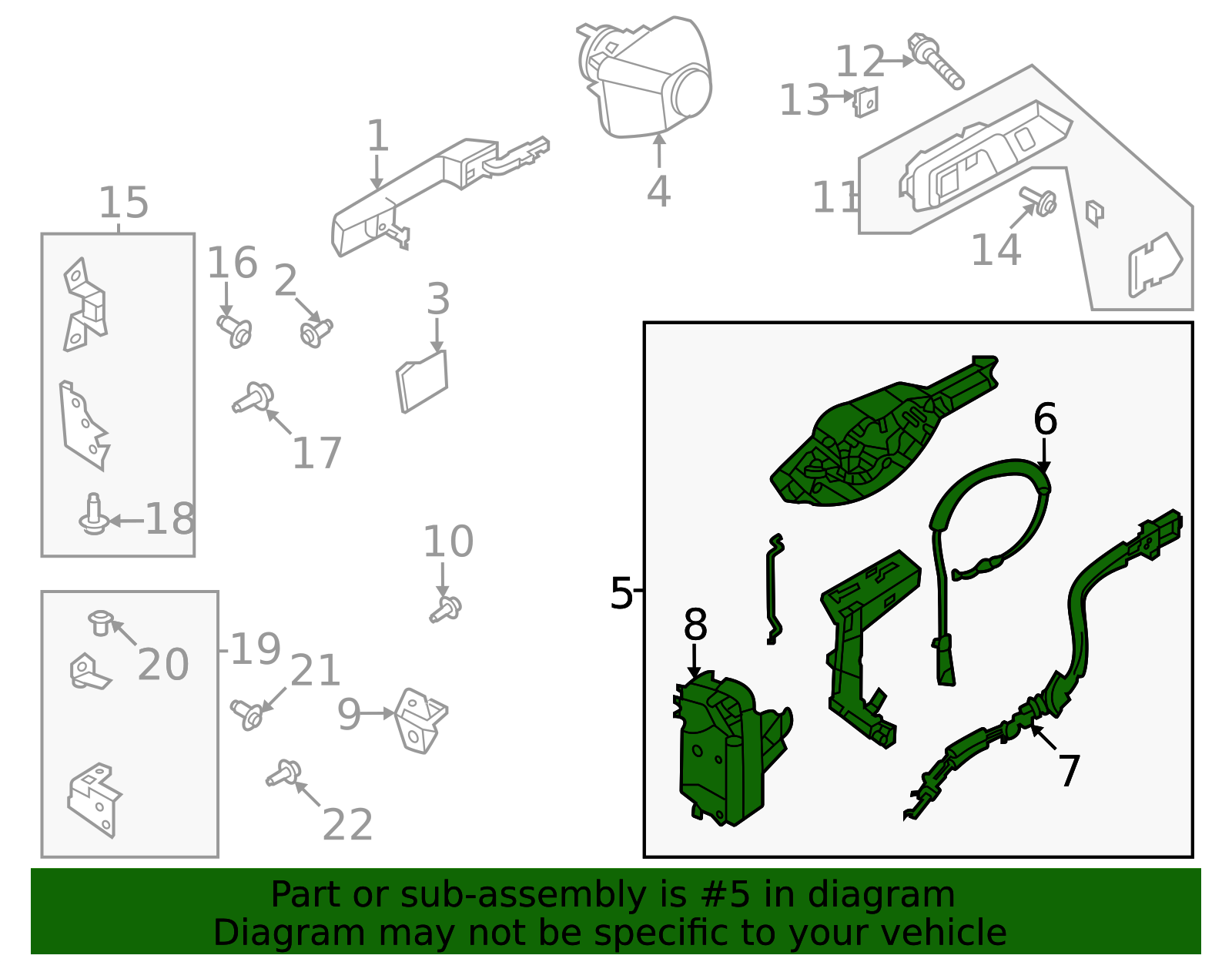2021-2025 Ford Bronco Door Latch Assembly R2DZ-78219A65-D | TascaParts.com
