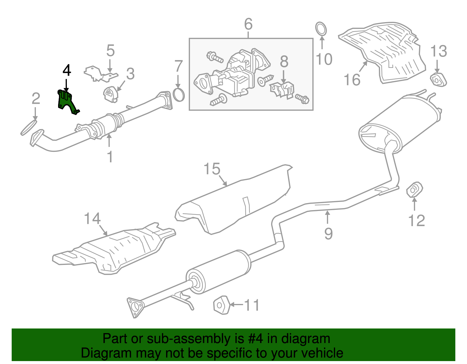 18213-TA2-M00 - 2014-2018 Honda Accord - Stay Ex | Honda Parts Cheap