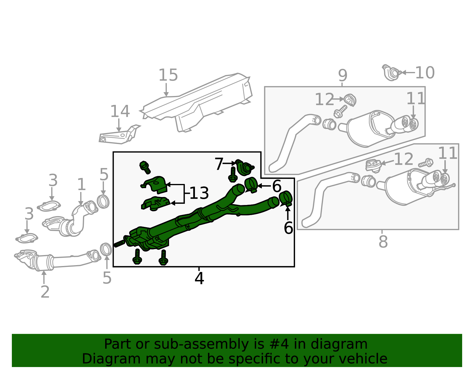 2014-2019 Chevrolet Corvette Exhaust Intermediate Pipe 84604831 | GM ...