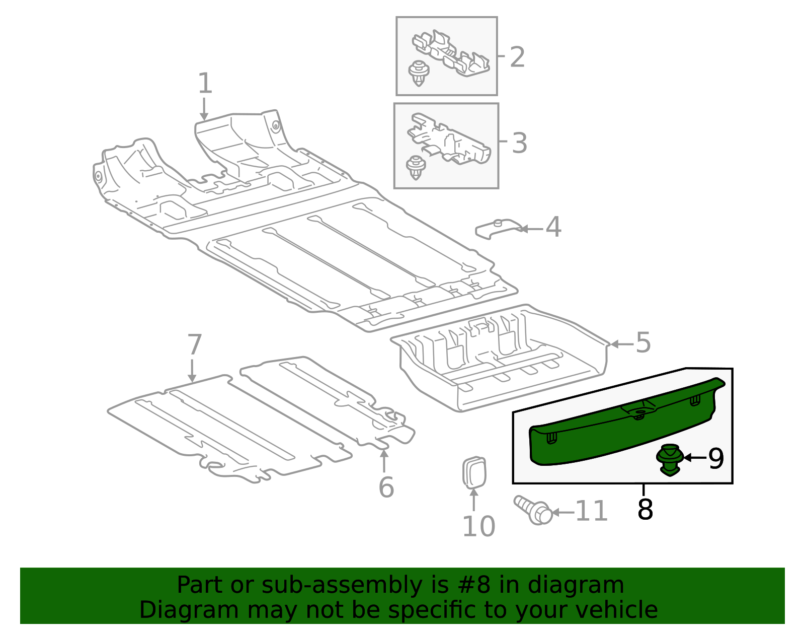 Genuine Official Toyota Lift-Gate Trim Scuff Plate part# 67935-08020-B1 ...