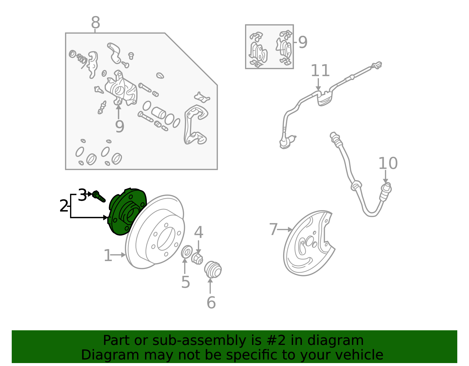 2003-2005 Hyundai Elantra Hub Assembly 52710-2D115 | MotorMotor