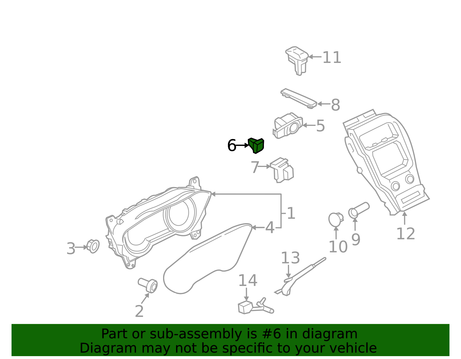 2016-2019 Lincoln Release Switch FA1Z-54432A38-AA | Awesome Parts Ford