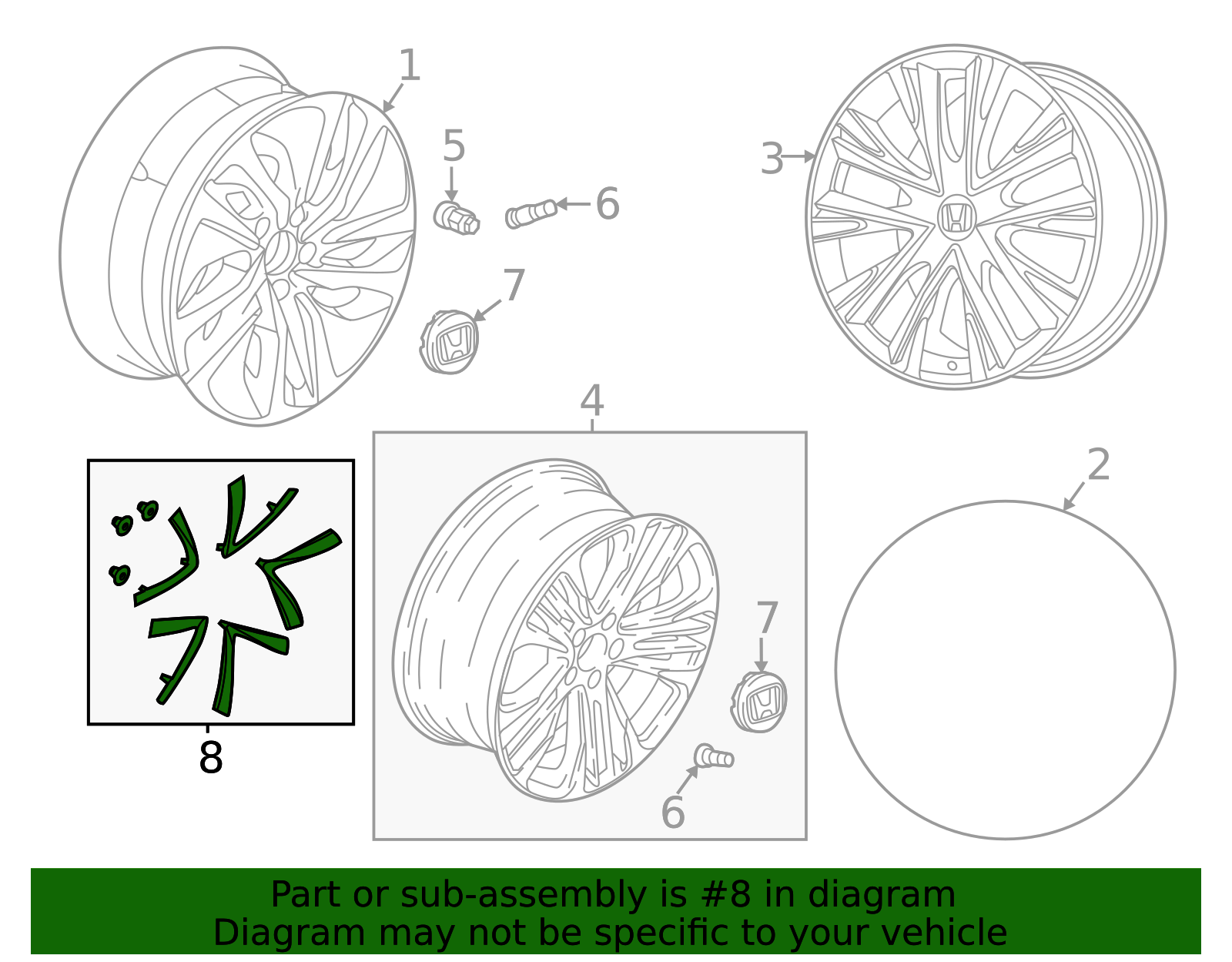 08W19-TVA-100C - 2019-2022 Honda - 19\ Wheel Accent Black | Honda Parts ...