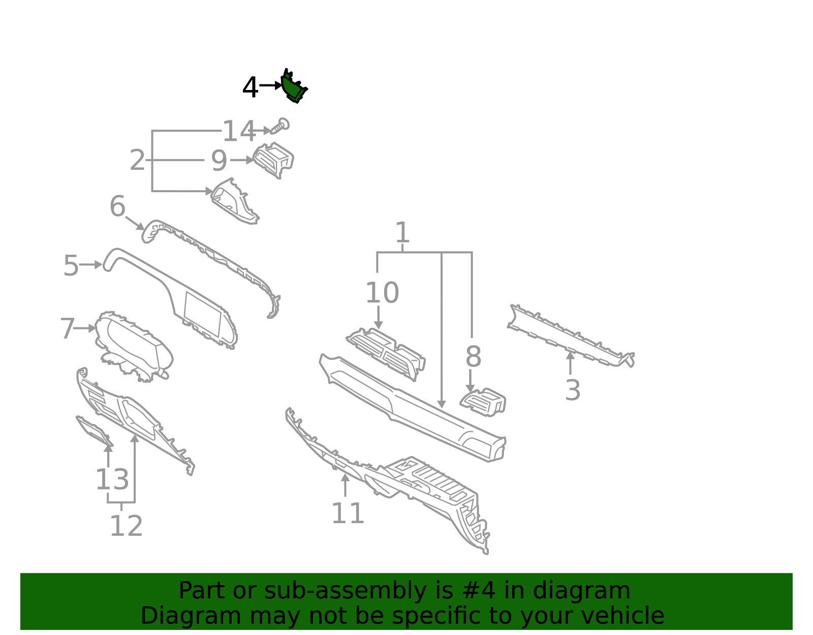 2020-2022 Hyundai Palisade Finish Molding 84790-S8100-MS1 | QuirkParts