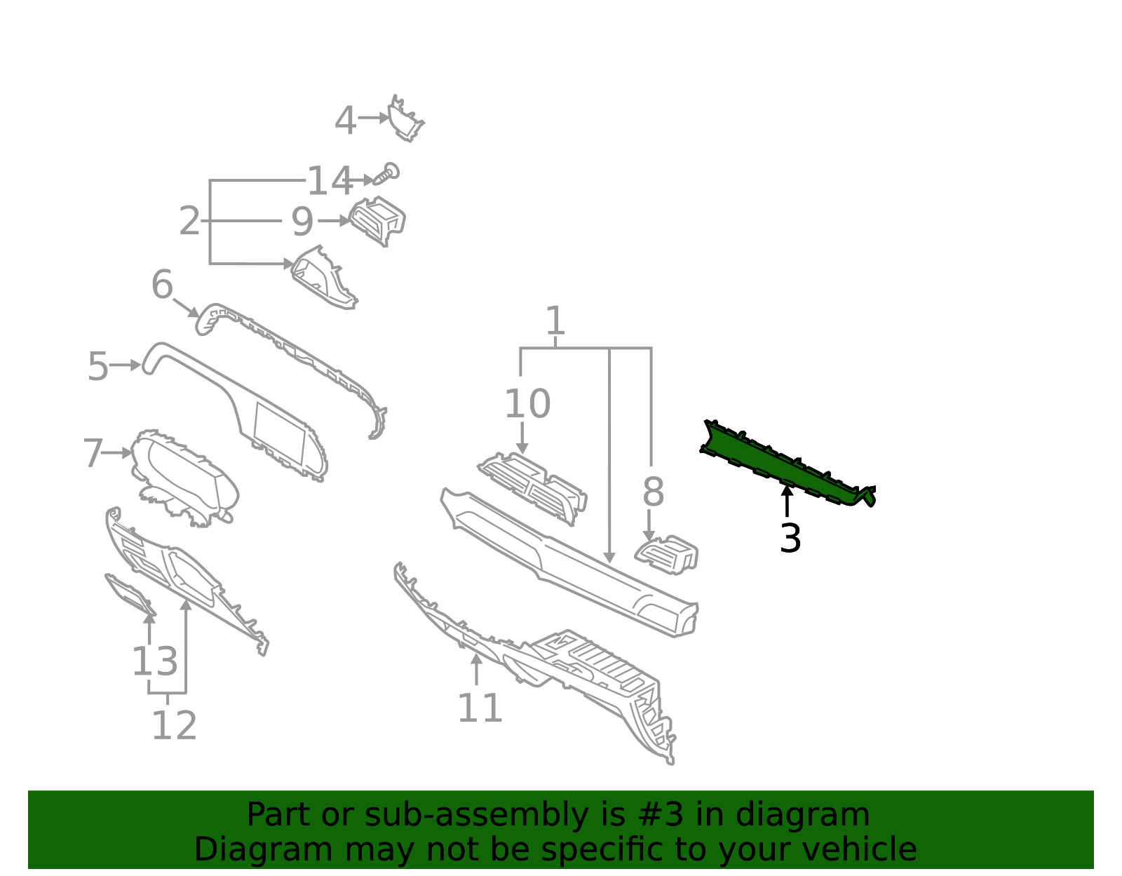 2020-2022 Hyundai Palisade Finish Molding 84795-S8000-XF1 | MotorMotor