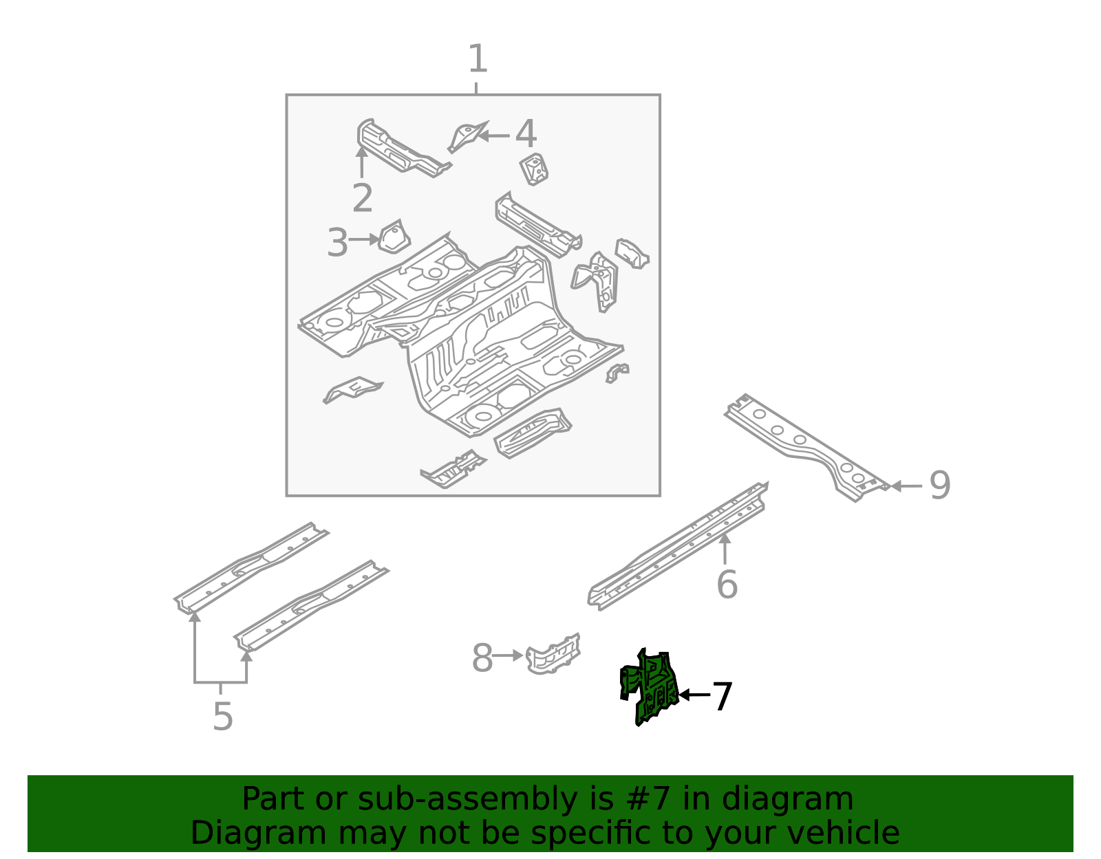 Mazda Kick Panel Trim - Lower Cabin Side Cover - Part #F151-54-95ZA ...