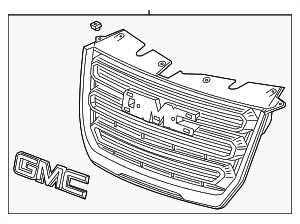 2016-2017 GMC Terrain Front Grille 23379206 | Capital Chevy Parts