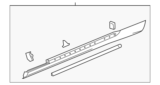 2014-2015 Chevrolet Camaro Primed Passenger Side Rocker Panel Molding ...