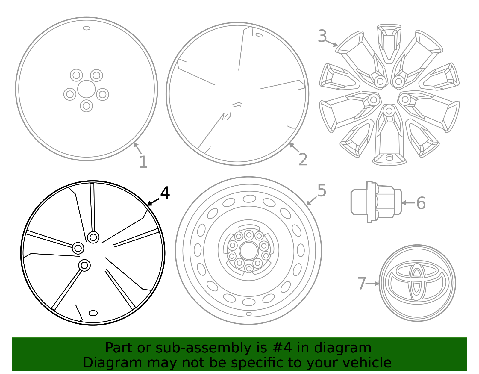 2024-2025 Toyota Grand Highlander 2024 Toyota Grand Highlander - Wheel ...