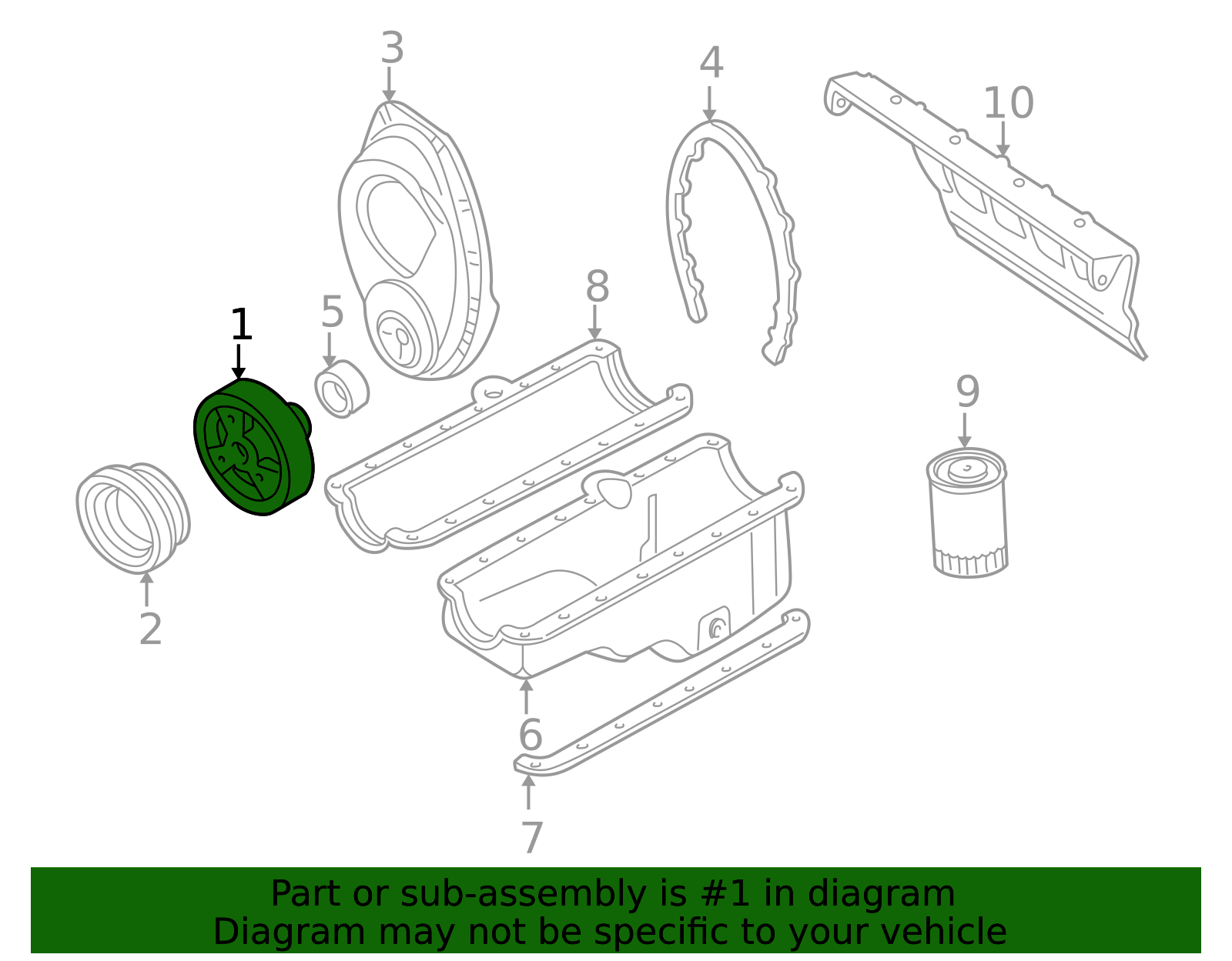 GM Parts | Genuine Crankshaft Balancer Part# 10243272 | GM Parts Store