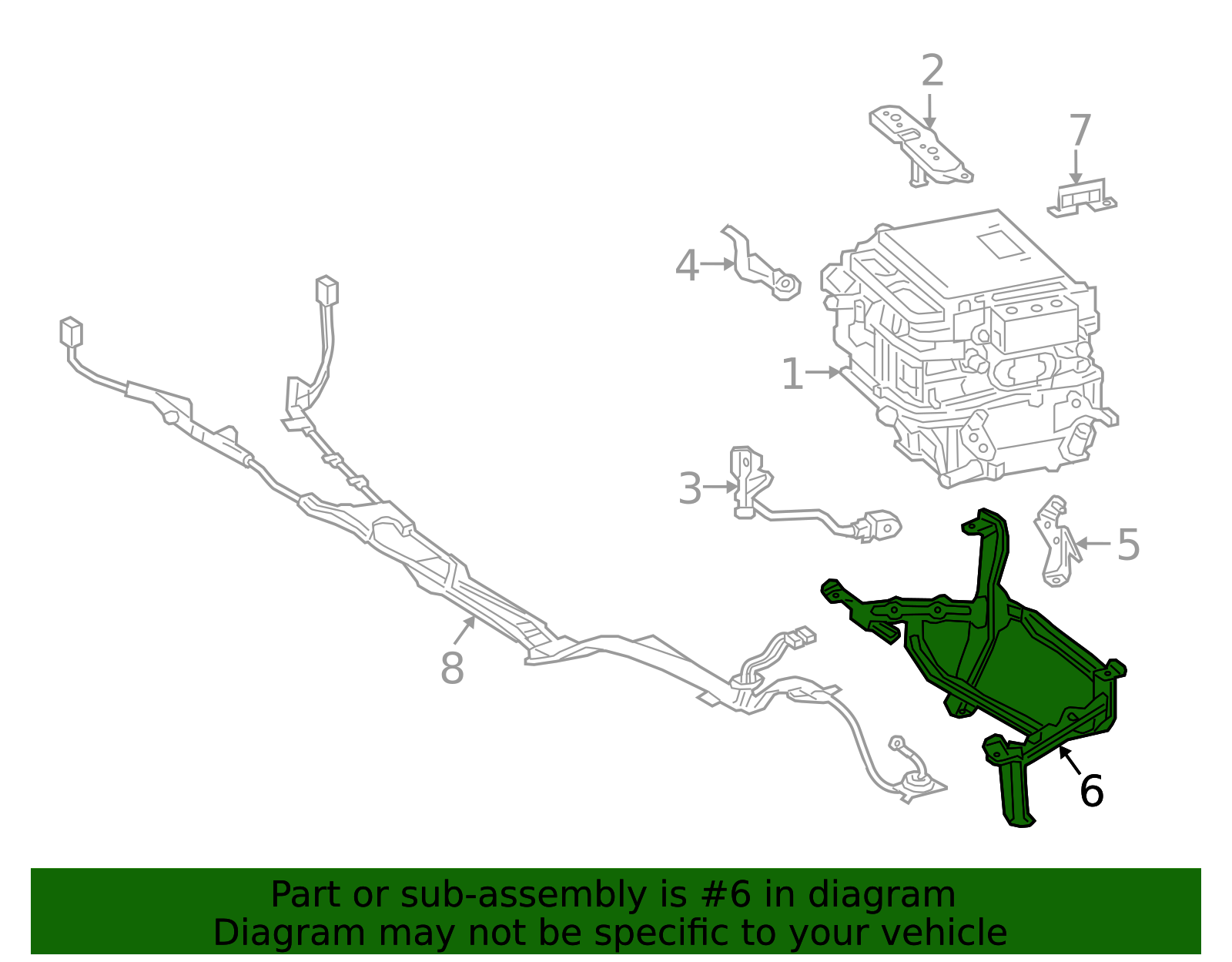 2021-2024 Toyota Mirai Inverter Mount Frame G9019-62020 | Lithia Toyota ...