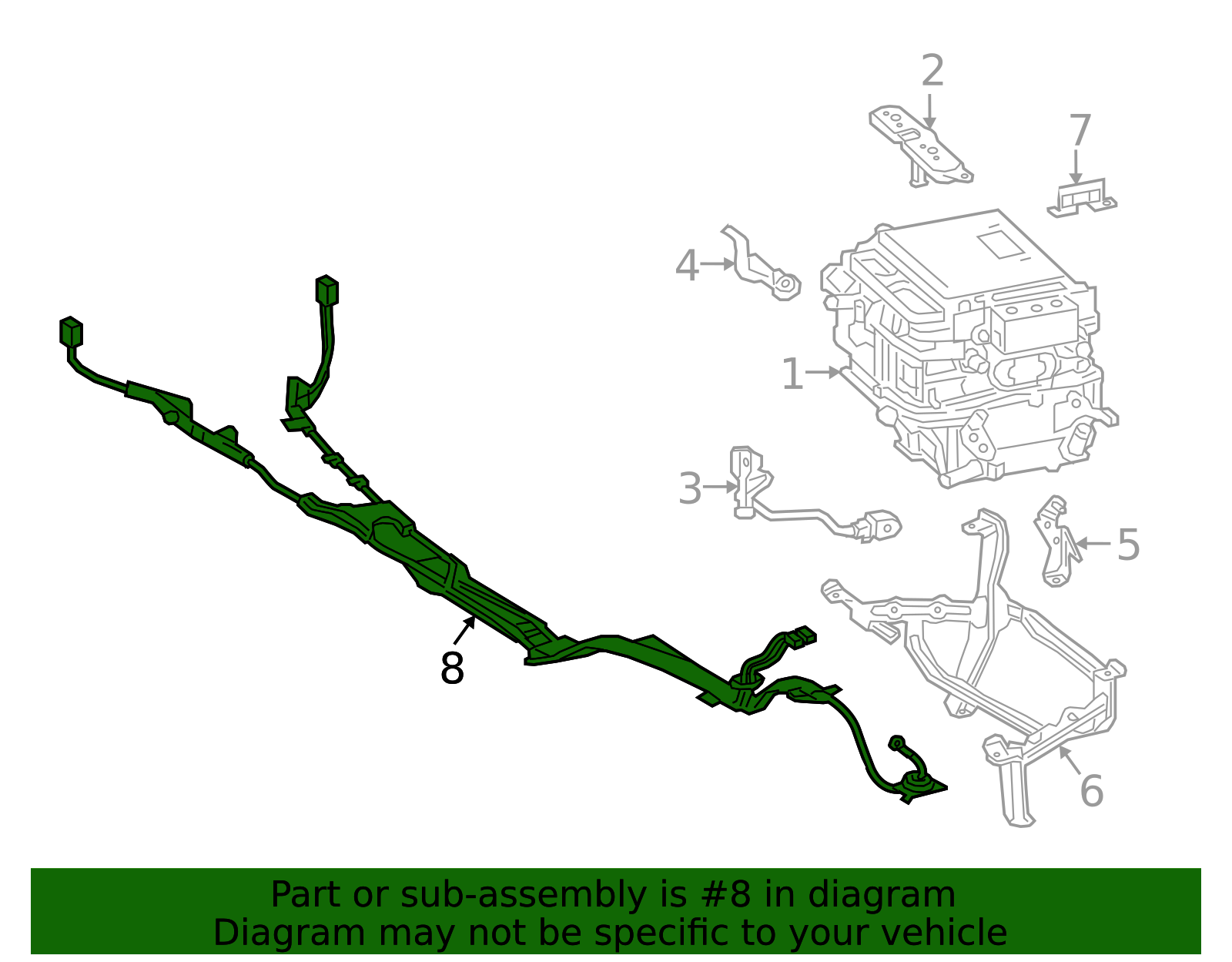 2021-2025 Toyota Mirai Cable Assembly 821H1-62040 | Toyota Parts Center