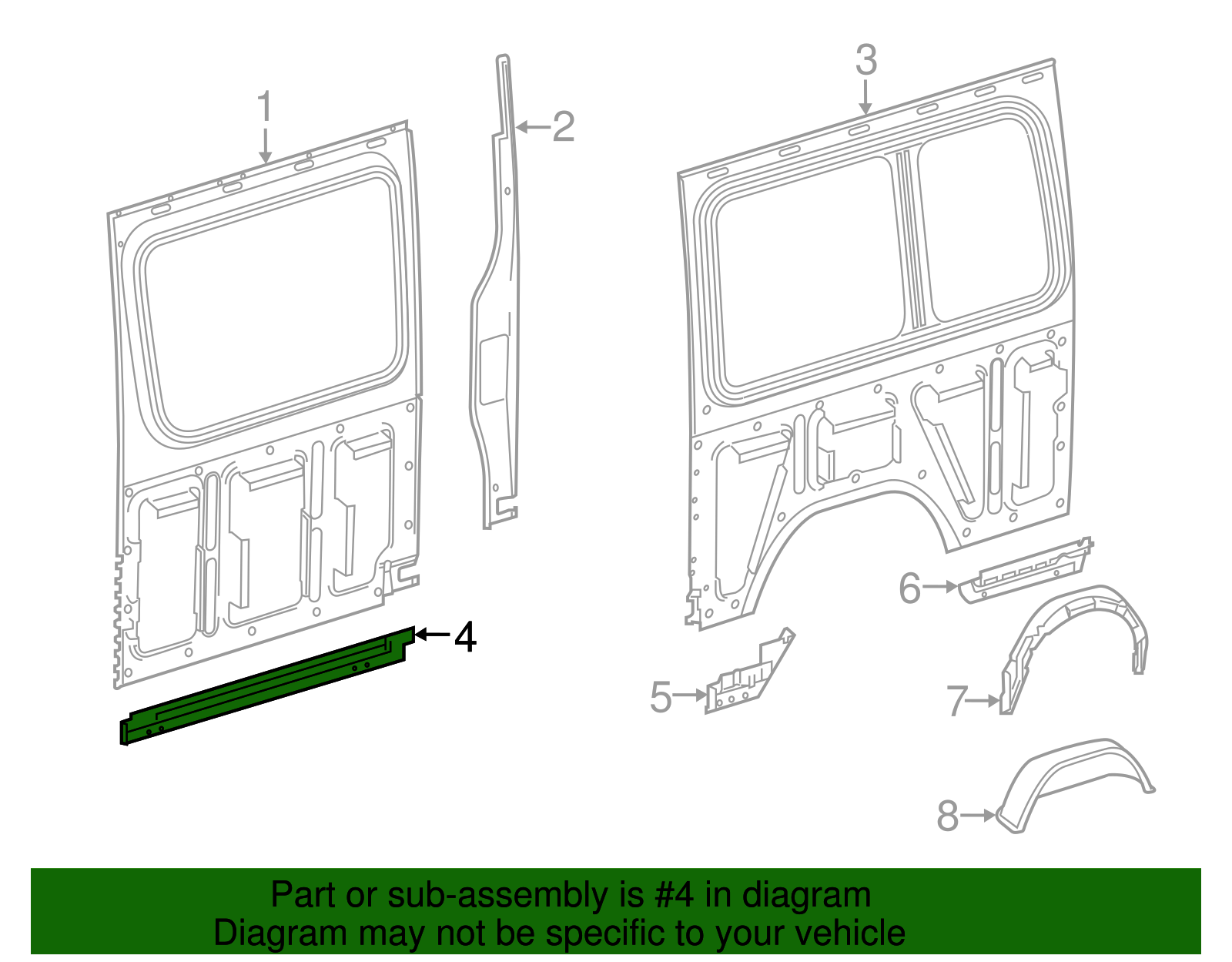906-632-07-14 - Side Member 2014-2018 Mercedes-Benz | Mercedes-Benz ...