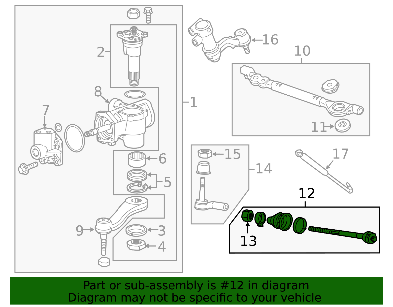 2011-2014 GM Steering Linkage Inner Tie Rod Kit 19256660 | Applegate ...