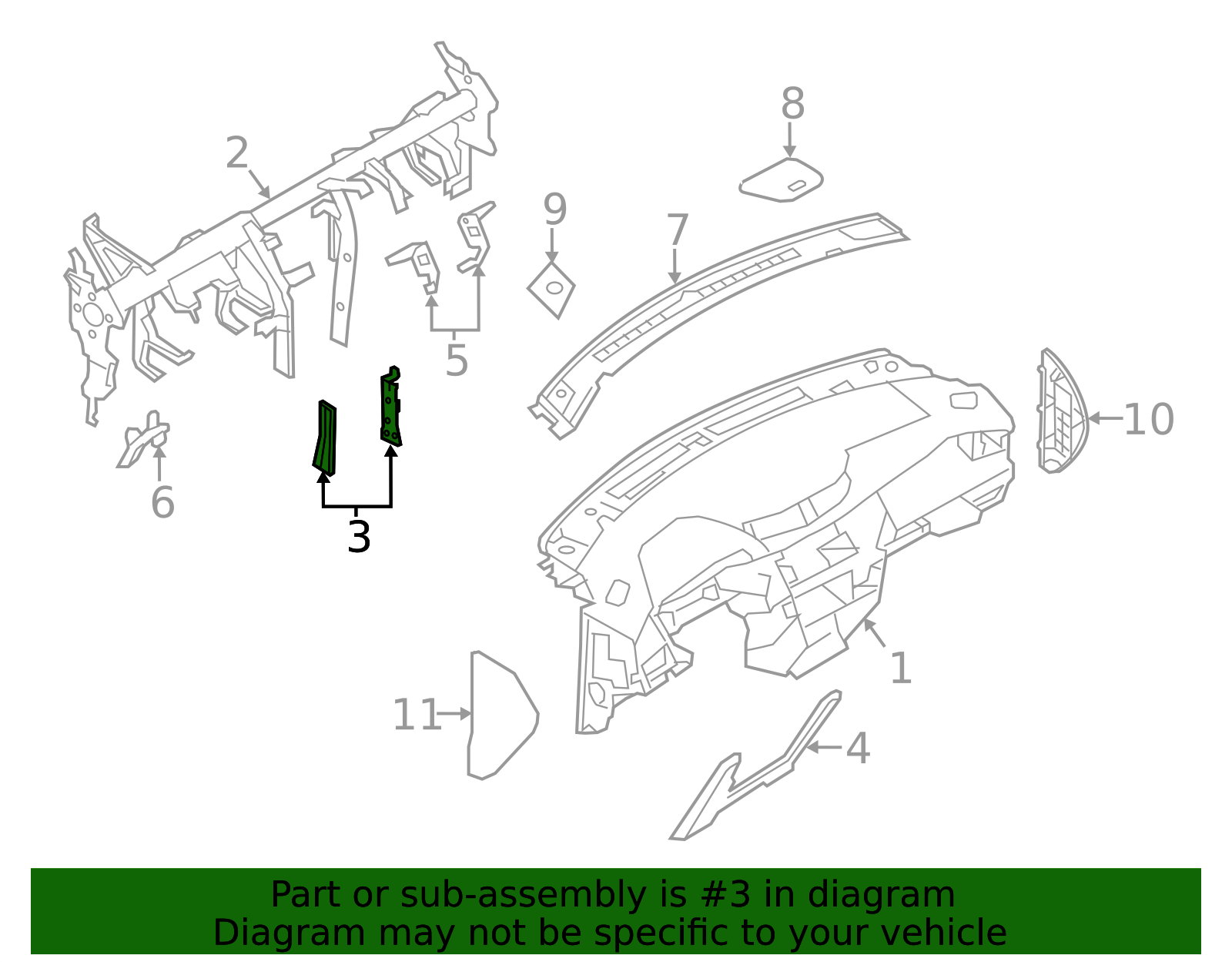 2014-2023 Nissan Reinforced Bracket 68170-JG00A | TascaParts.com