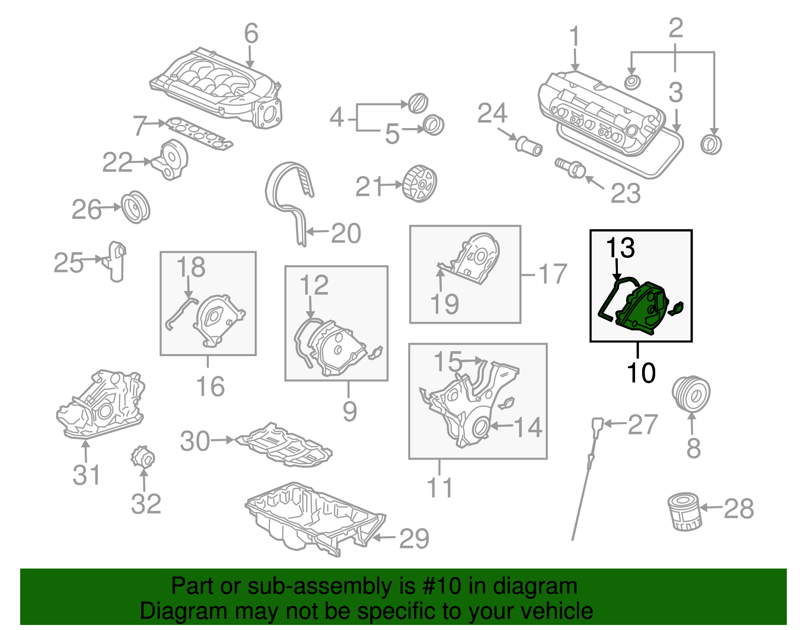 11820-RCA-A00 - Engine Timing Cover 2003-2025 Honda | Honda Parts Online