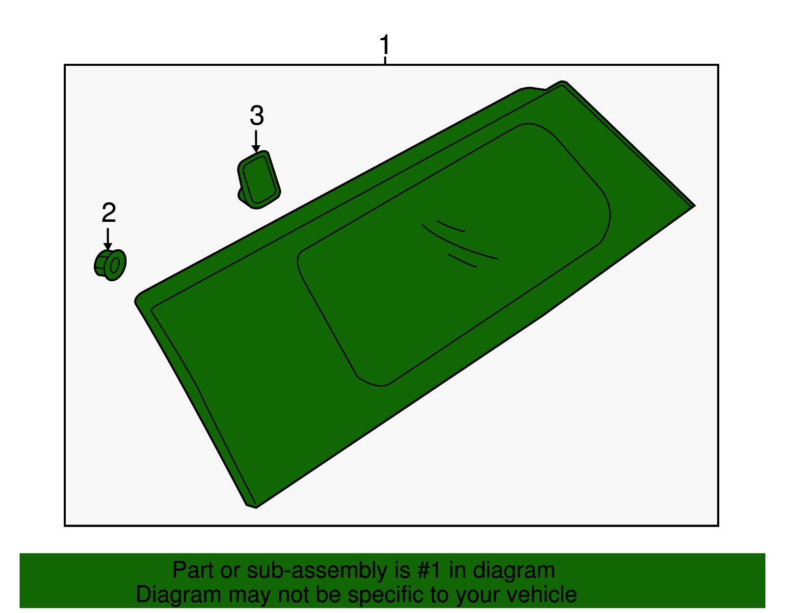 87820-A9000 - Quarter Glass 2015-2021 Kia Sedona | Kia.Parts Store