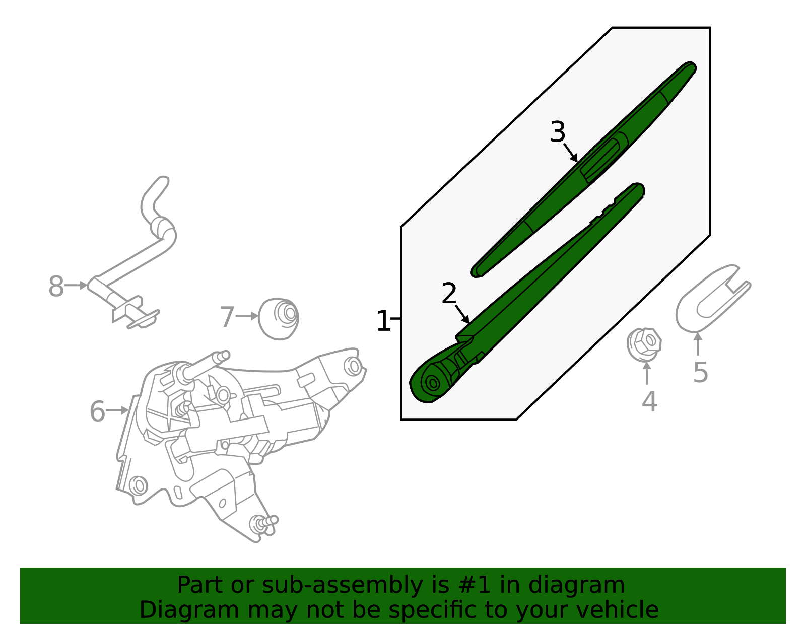 28780-5AA1B - Wiper Arm Assembly 2024 Nissan Murano | Official Nissan ...