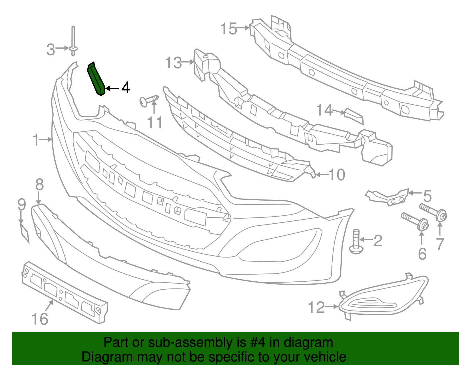 2013-2016 Hyundai Genesis Coupe Bumper Cover Mount Bracket 86518-2M300 ...