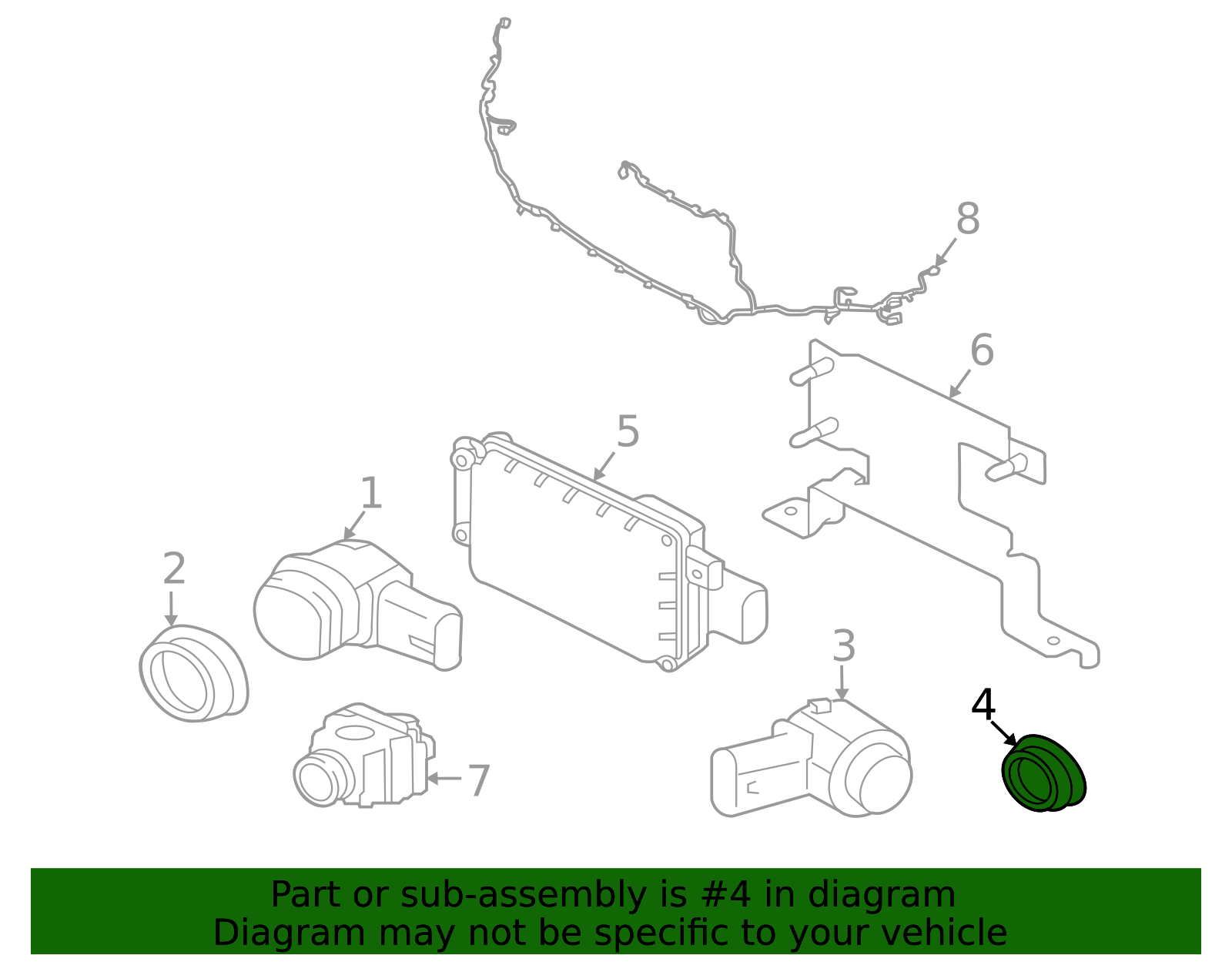 2021-2023 Jaguar Sensor Retainer Ring T4N26734 | JaguarParts.com