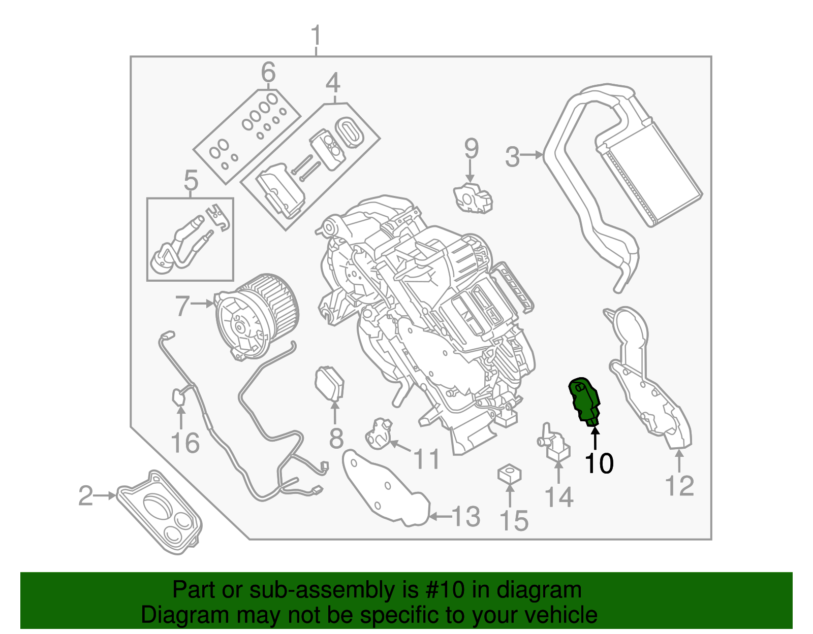 2013-2018 Land Rover HVAC Blend Door Actuator LR035730 | OEM Parts Online