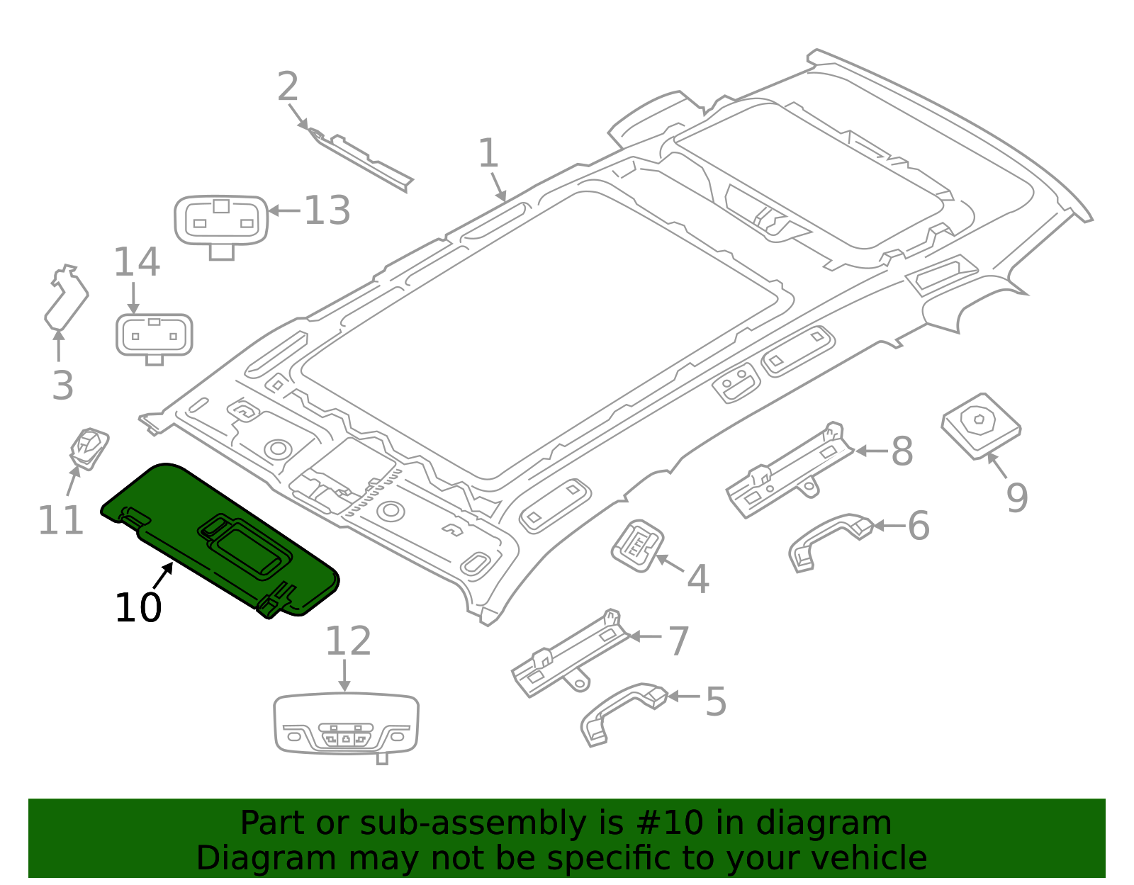 Genuine BMW 51-16-5-A2D-AB2 | Sun-Visor | FREE Shipping on Most Orders ...