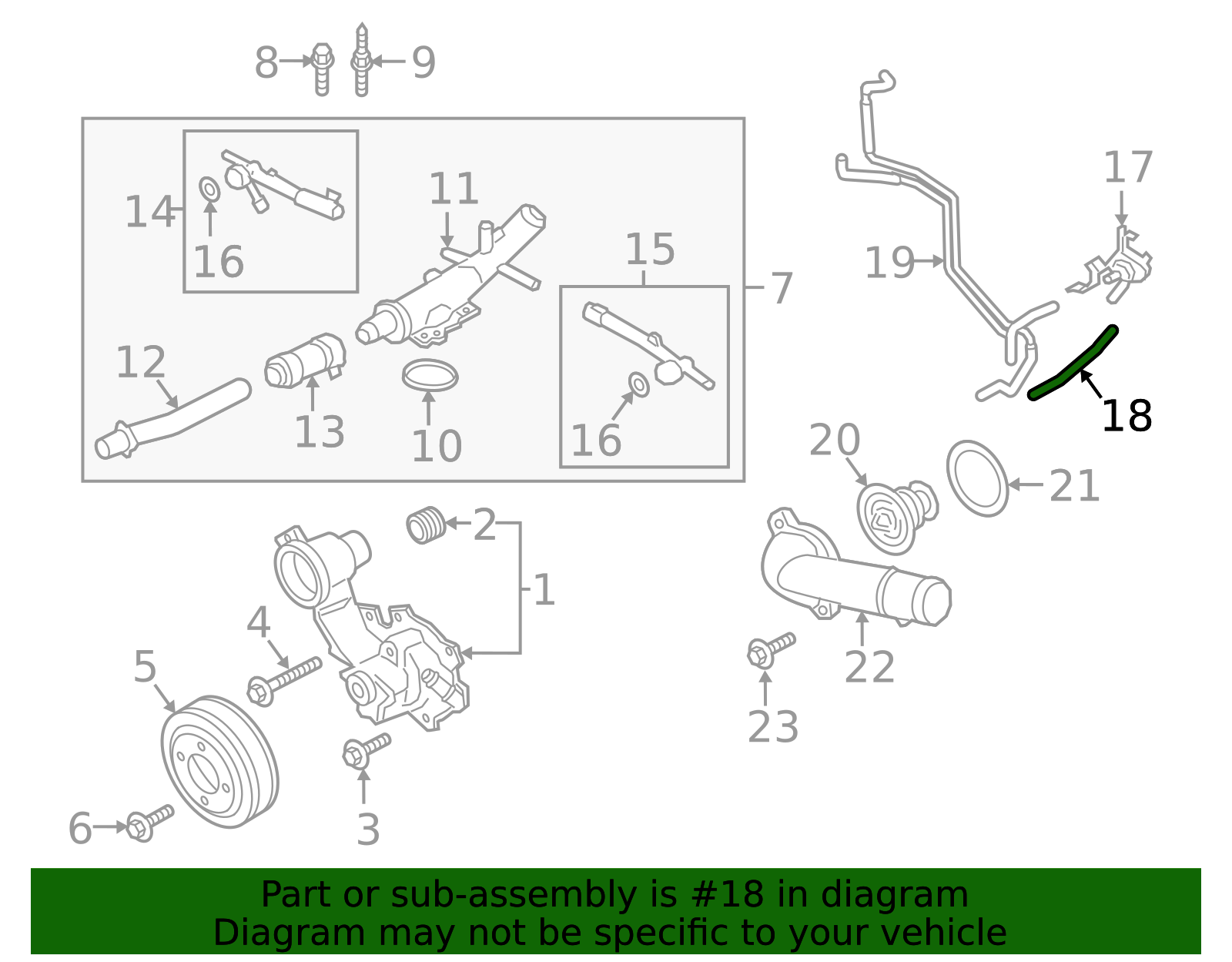 Coolant Hose - Reliable OEM Engine Cooling G3GZ-8A577-A | AutoNation Parts