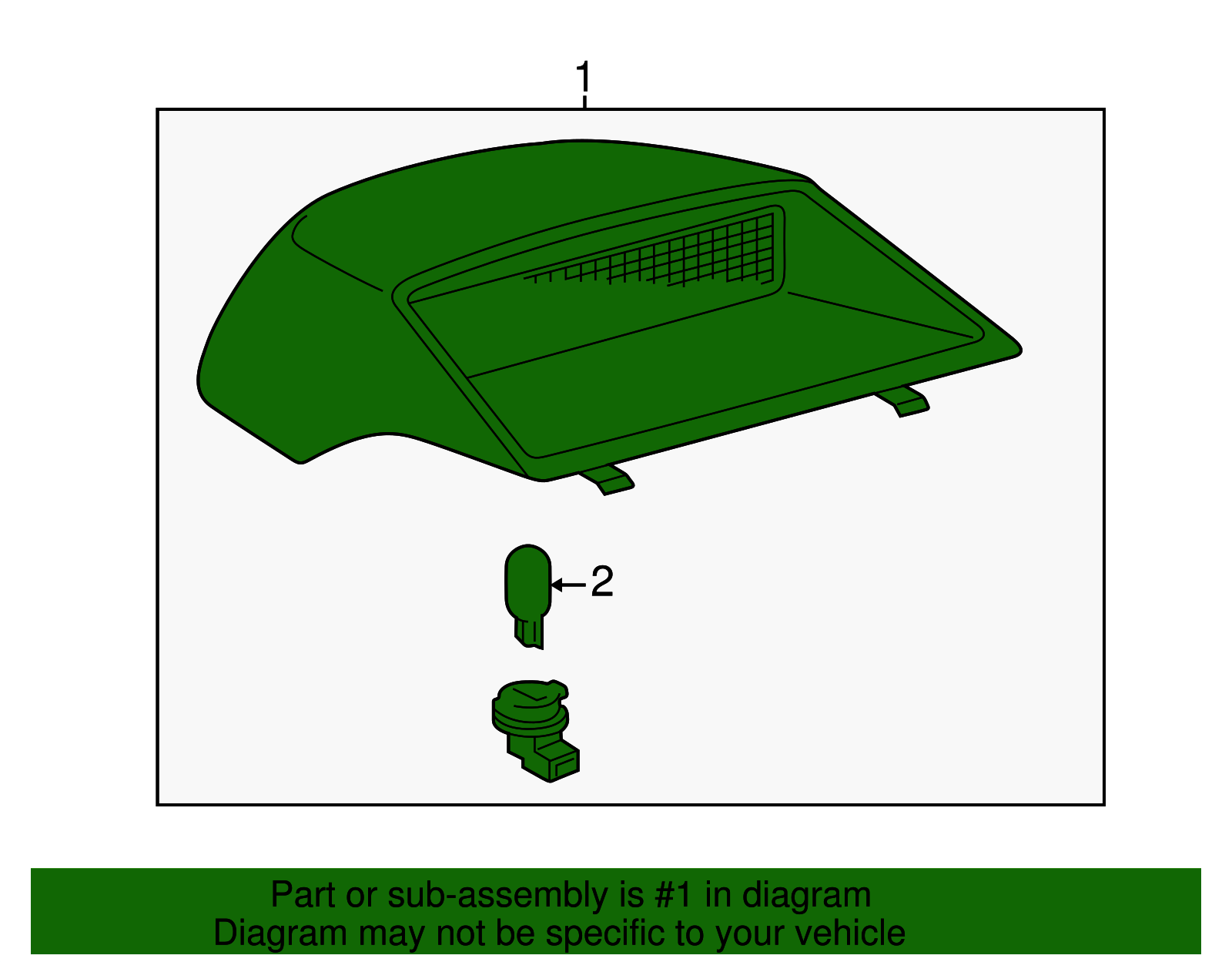 1995-2004 Toyota High Mount Lamp 81570-AC020-B1 | Toyota Parts Center