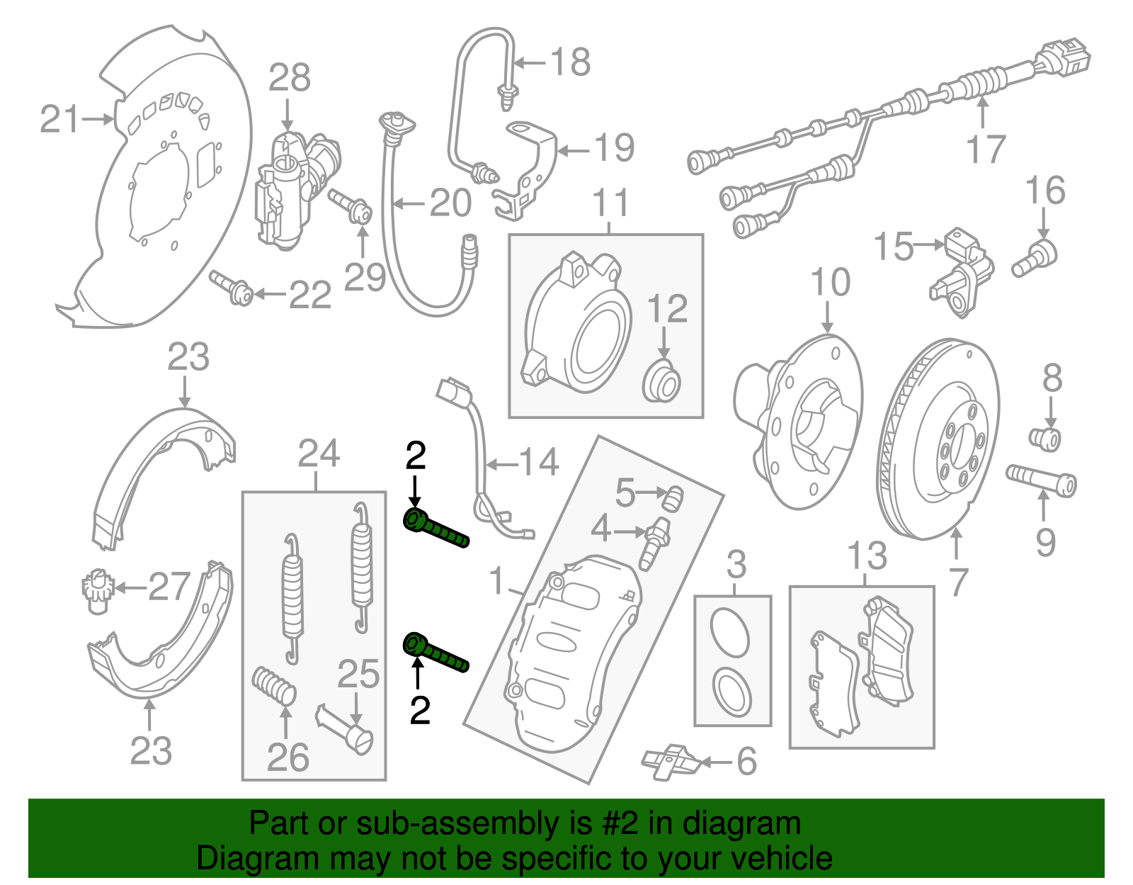 2011-2017 Volkswagen Touareg Caliper Mount Bolt N-911-837-01 | OEM ...