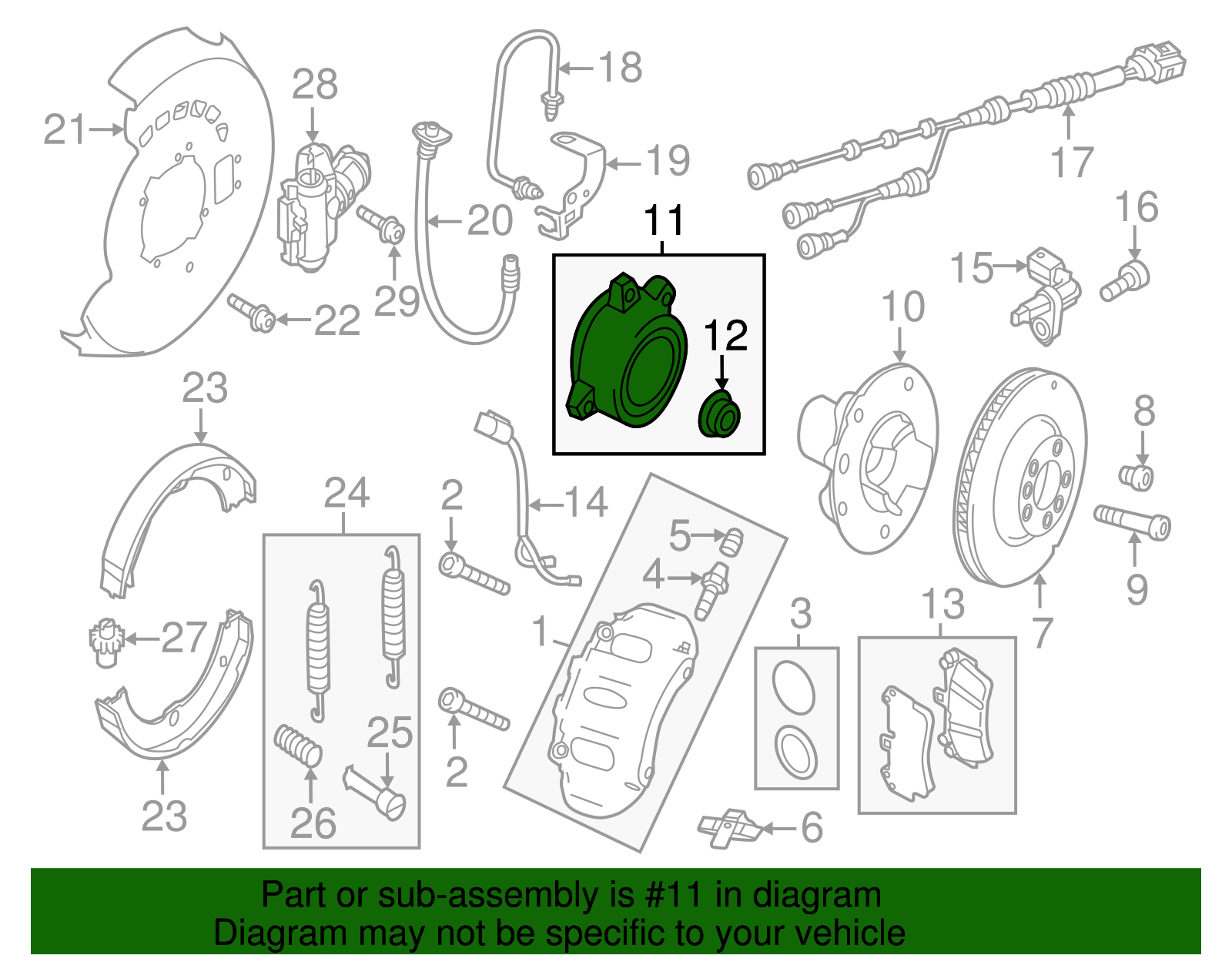 2011-2017 Volkswagen Touareg Bearing Assembly 7P0-498-287 | vwpartscenter